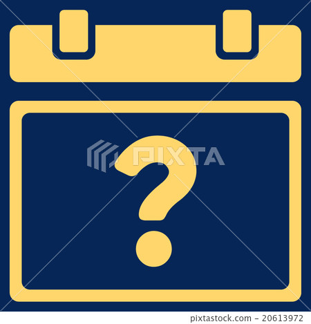 Unknown Date Icon - Stock Illustration [20613972] - PIXTA
