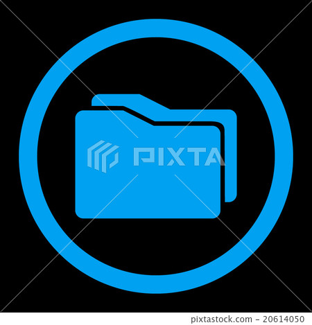 Folders Rounded Vector Icon - Stock Illustration [20614050] - PIXTA