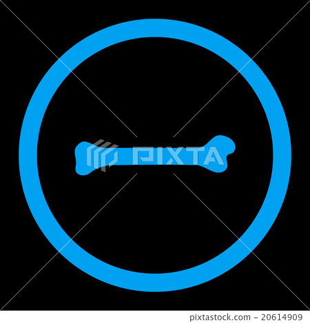 Bone Rounded Vector Icon - Stock Illustration [20614909] - PIXTA