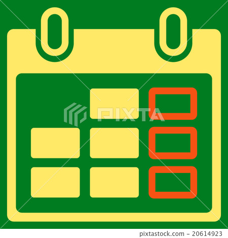 Organizer Week Icon - Stock Illustration [20614923] - PIXTA