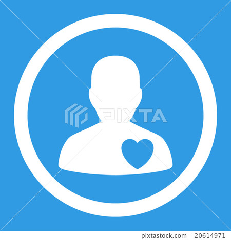 Cardiology Patient Rounded Vector Icon - Stock Illustration [20614971 ...