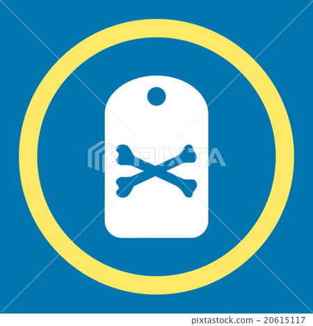 Death Tag Rounded Vector Icon - Stock Illustration [20615117] - PIXTA