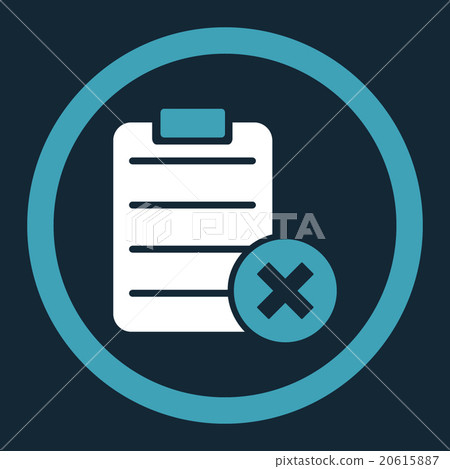 Reject Form Rounded Vector Icon - Stock Illustration [20615887] - PIXTA