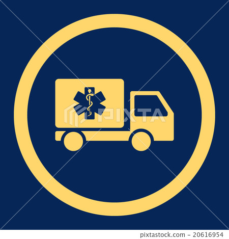 Medical Shipment Rounded Vector Icon - Stock Illustration [20616954 ...
