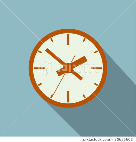 Image timer. long shadow. - Stock Illustration [20635608] - PIXTA