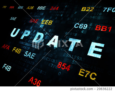 Web development concept: Update on Digital - Stock Illustration ...