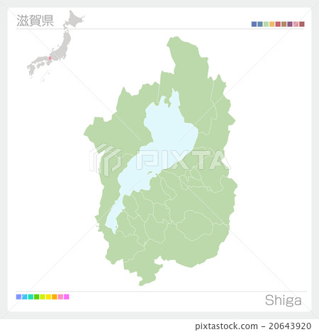 Shiga Prefecture Maps - Stock Illustration [20643920] - PIXTA