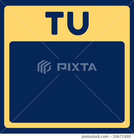 Tuesday Flat Icon - Stock Illustration [20671980] - PIXTA
