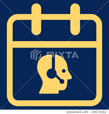 Operator Date Icon - Stock Illustration [20672882] - PIXTA
