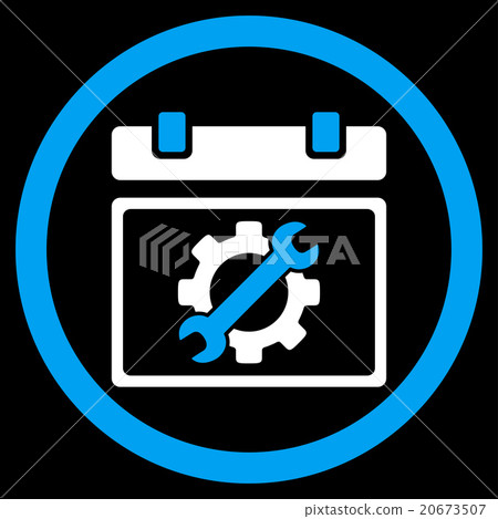 Service Day Icon - Stock Illustration [20673507] - PIXTA