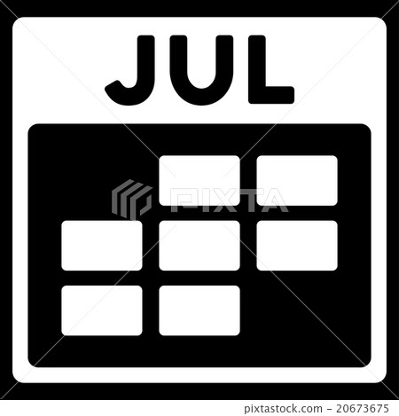 July Flat Icon - Stock Illustration [20673675] - PIXTA