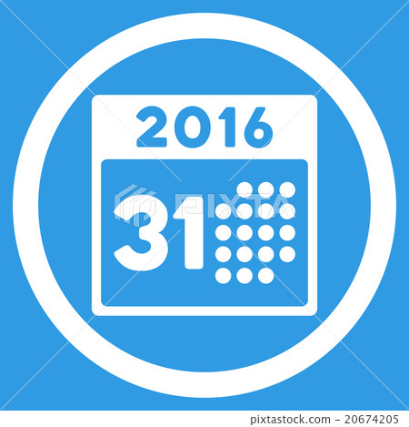 Last 2016 Month Day Icon - Stock Illustration [20674205] - PIXTA