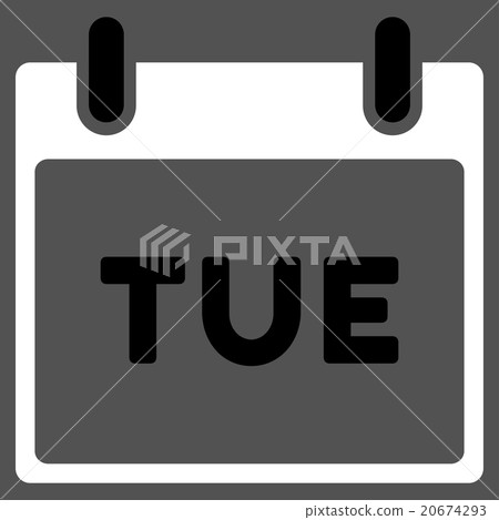 Tuesday Flat Icon - Stock Illustration [20674293] - PIXTA