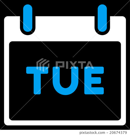 Tuesday Flat Icon - Stock Illustration [20674379] - PIXTA