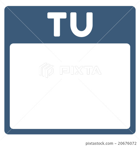 Tuesday Flat Icon - Stock Illustration [20676072] - PIXTA