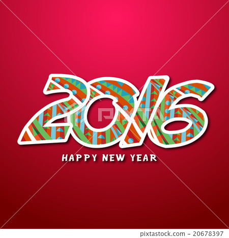 2016 font design - Stock Illustration [20678397] - PIXTA