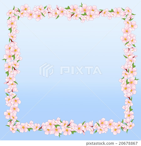 Cherry tree frame - Stock Illustration [20678867] - PIXTA