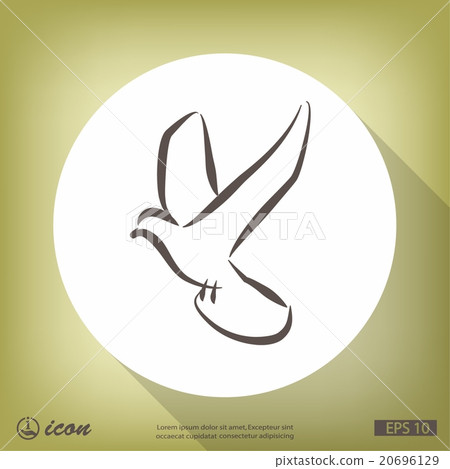 Pictograph of bird - Stock Illustration [20696129] - PIXTA