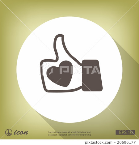 Pictograph of like - Stock Illustration [20696177] - PIXTA