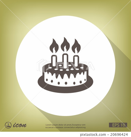 Pictograph of cake - Stock Illustration [20696424] - PIXTA