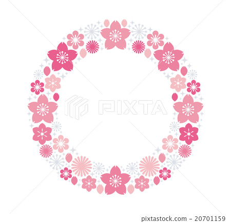 Cherry tree circle - Stock Illustration [20701159] - PIXTA