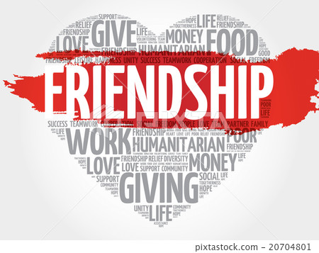Friendship word cloud - Stock Illustration [20704801] - PIXTA