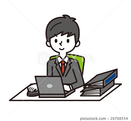 Office worker [Simple character series] - Stock Illustration [20708554 ...