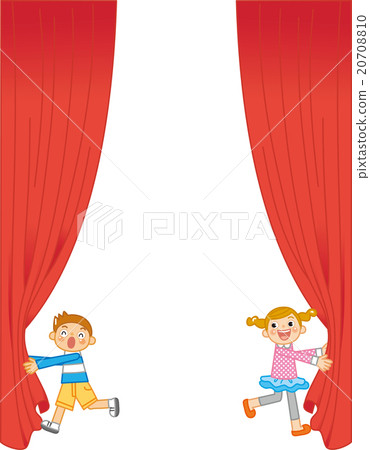 Stage act curtain - Stock Illustration [20708810] - PIXTA