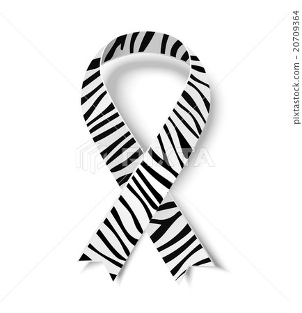 Zebra-print ribbon symbol - Stock Illustration [20709364] - PIXTA