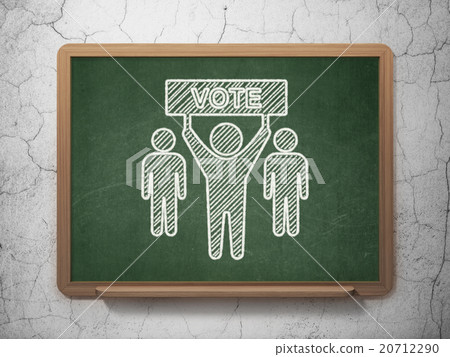 Political concept: Election Campaign on chalkboard - Stock Illustration ...