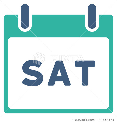 Saturday Flat Icon - Stock Illustration [20738373] - PIXTA