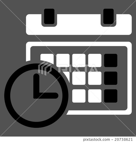 Date And Time Icon - Stock Illustration [20738621] - PIXTA