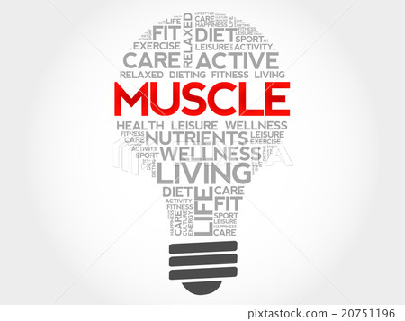 Muscle bulb word cloud - Stock Illustration [20751196] - PIXTA