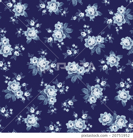 Classical flower pattern - Stock Illustration [20751952] - PIXTA