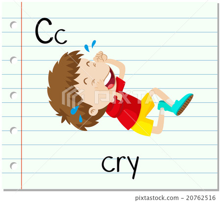 Flashcard letter C is for cry - Stock Illustration [20762516] - PIXTA