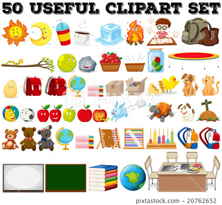 Fifty kind of different objects - Stock Illustration [20762652] - PIXTA
