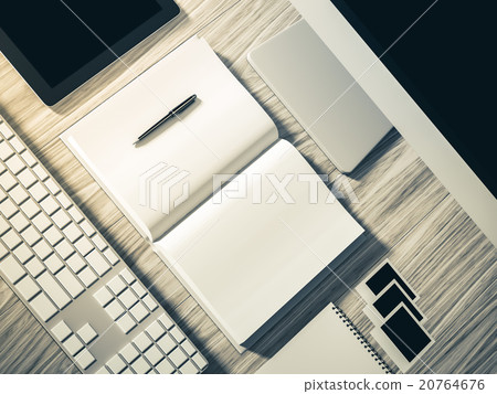 High angle view of a setting table - Stock Illustration [20764676] - PIXTA