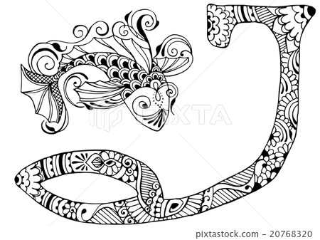 Doodle Letter J