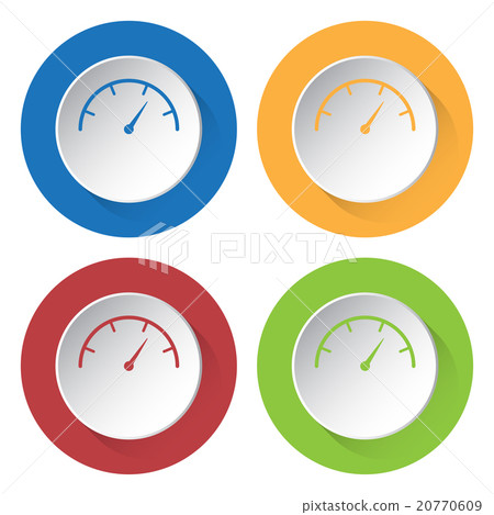 set of four icons - dial symbol - Stock Illustration [20770609] - PIXTA