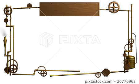 Steam punk style frame - Stock Illustration [20776962] - PIXTA
