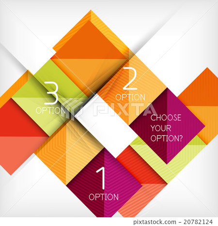 Paper style design templates, square abstract - Stock Illustration ...