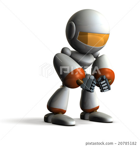 Suspicious robot - Stock Illustration [20785182] - PIXTA