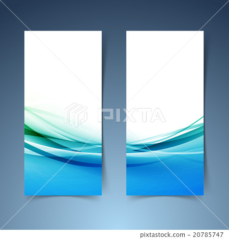 Modern hi-tech swoosh wave banner collection - Stock Illustration ...