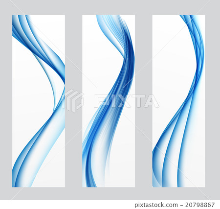 Abstract Colored Wave Header Background. Vector - Stock Illustration ...