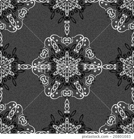 Seamless background with abstract ethnic pattern. - Stock Illustration ...