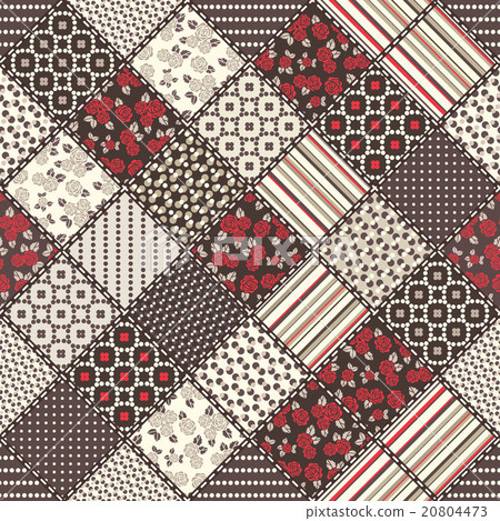 Creative seamless patchwork pattern - Stock Illustration [20804473] - PIXTA