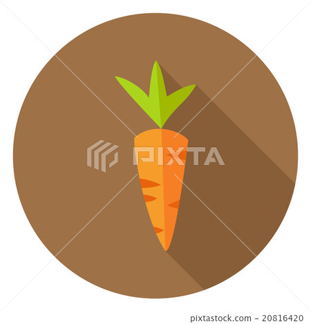 Carrot Vegetable Circle Icon - Stock Illustration [20816420] - PIXTA