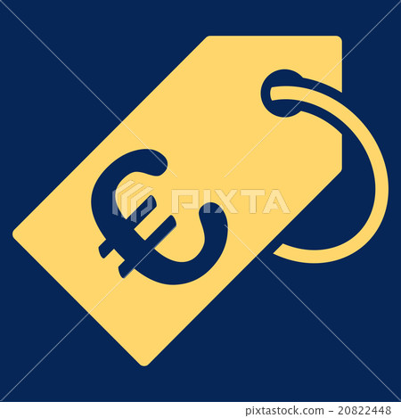 Euro Tag Icon - Stock Illustration [20822448] - PIXTA