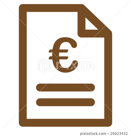 Euro Invoice Icon-插圖素材 [20823432] - PIXTA圖庫