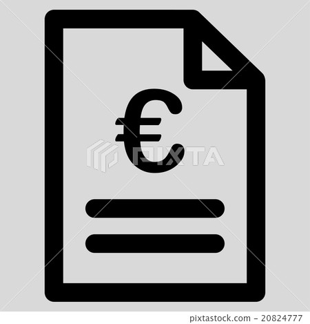 Euro Invoice Icon-插圖素材 [20824777] - PIXTA圖庫